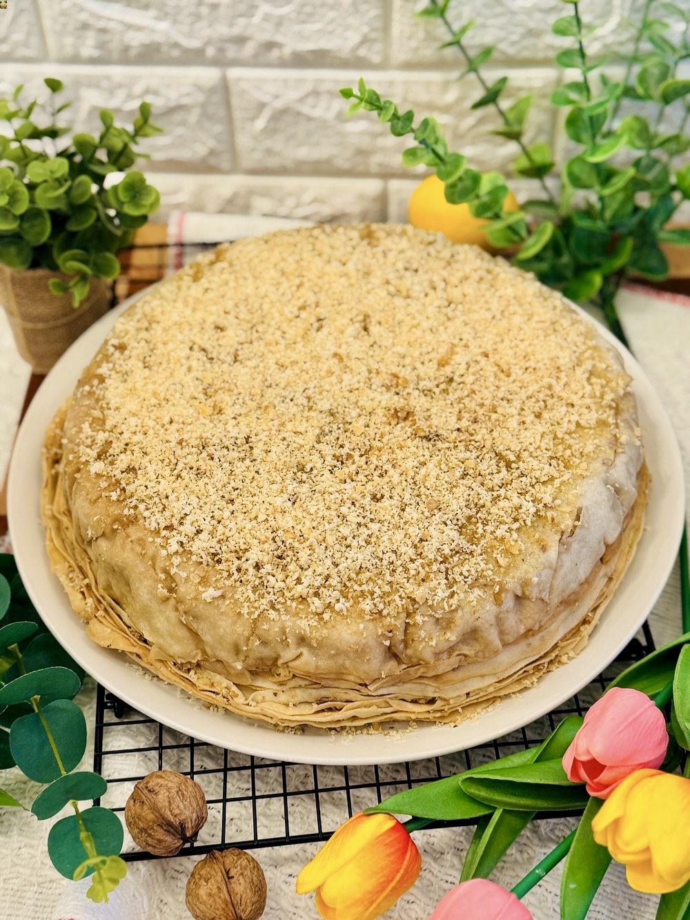 Turte de Crăciun cu nucă Scutecele Domnului