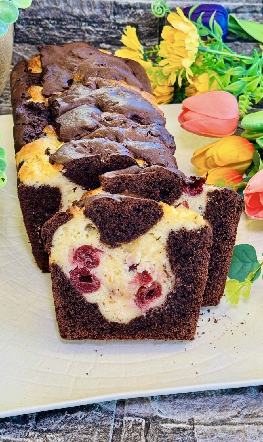 Chec cu vișine și brânză dulce