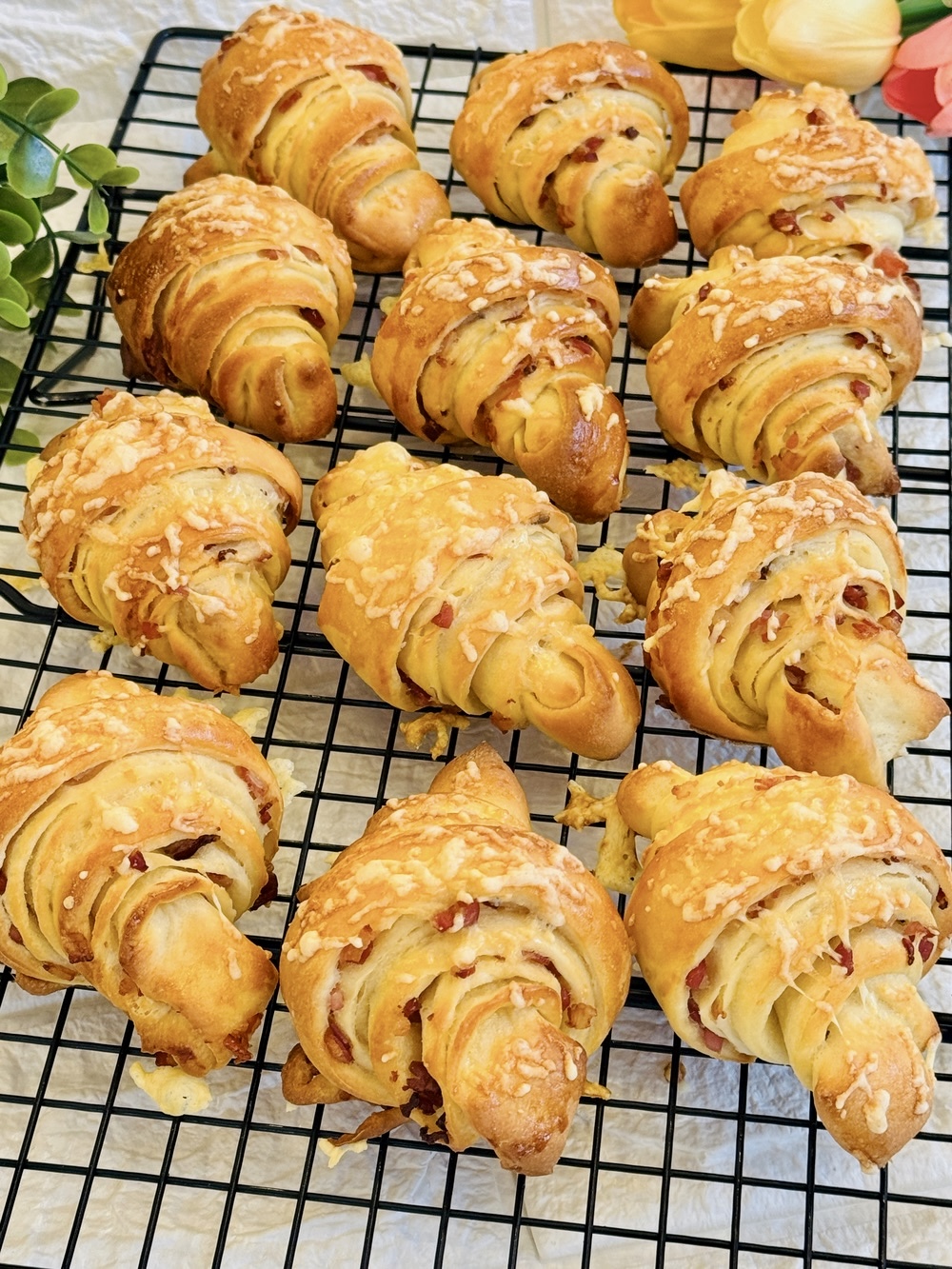 Cornulețe croissant cu unt